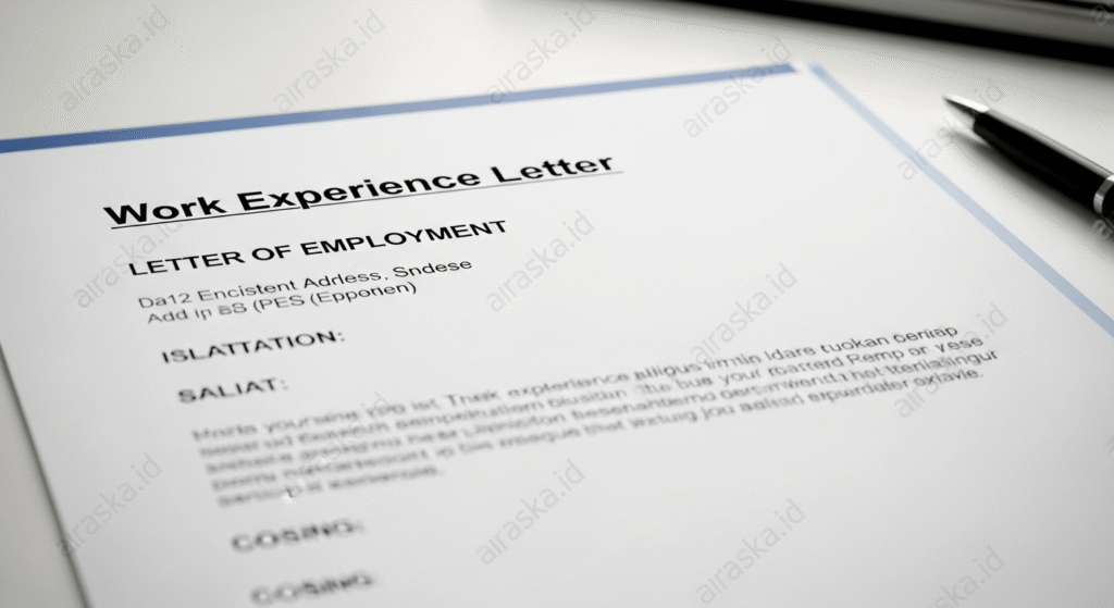 Contoh Surat Keterangan Kerja Bahasa Inggris (Work Experience Letter ...