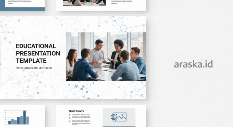 Template PowerPoint Edukatif untuk Presentasi Mahasiswa dan Dosen – Araska