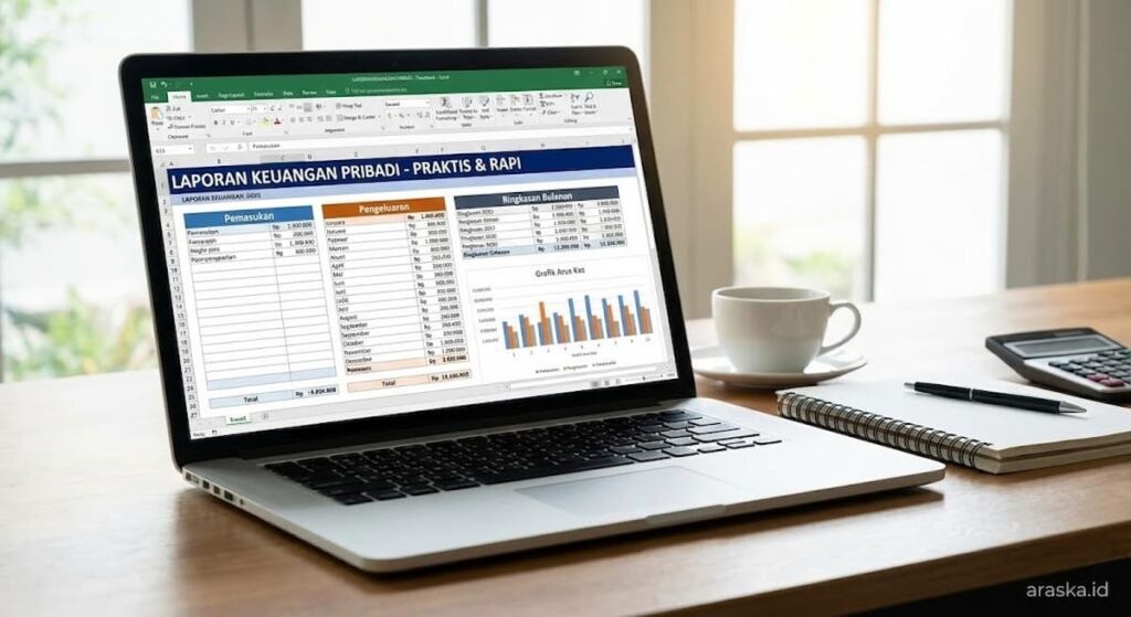 Contoh Template Excel Laporan Keuangan Pribadi yang Praktis dan Rapi – Araska
